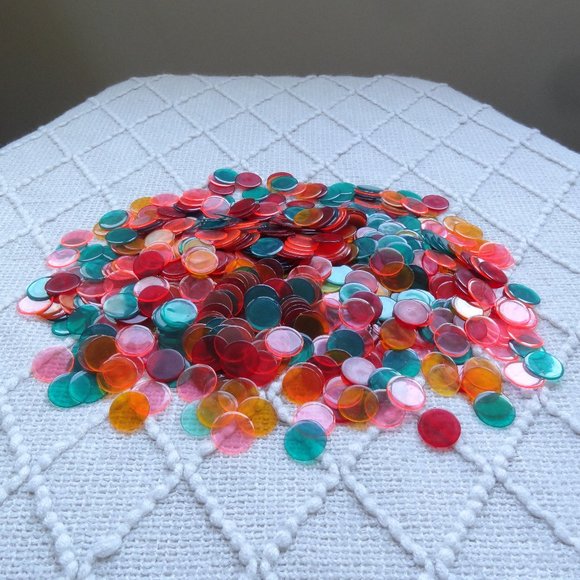 Games | Multicolor Transparent Bingo Chips 77 Pcs 78 | Poshmark
